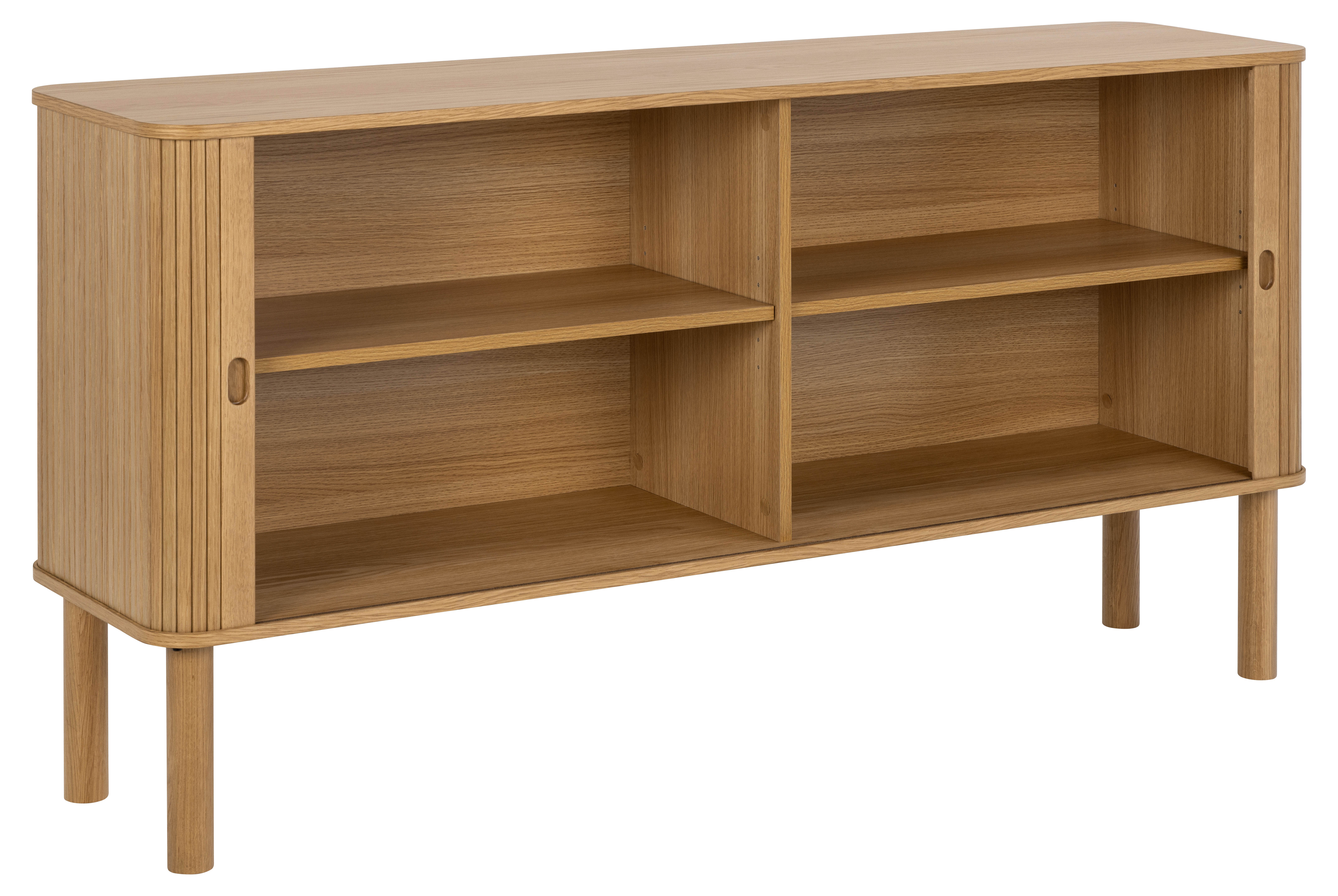 Houten dressoir met 2 schuifdeuren – fineer eik | Gero Wonen