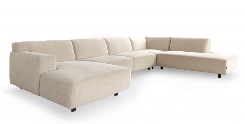 Beige hoekzetel met lounge en eiland | Gero Wonen