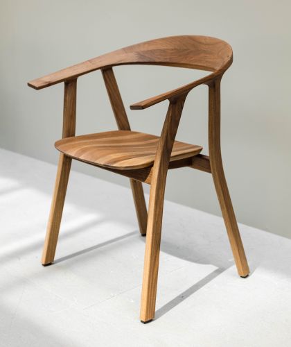 Rhomb design stoel, Prostoria - natuur walnoot | Gero Wonen