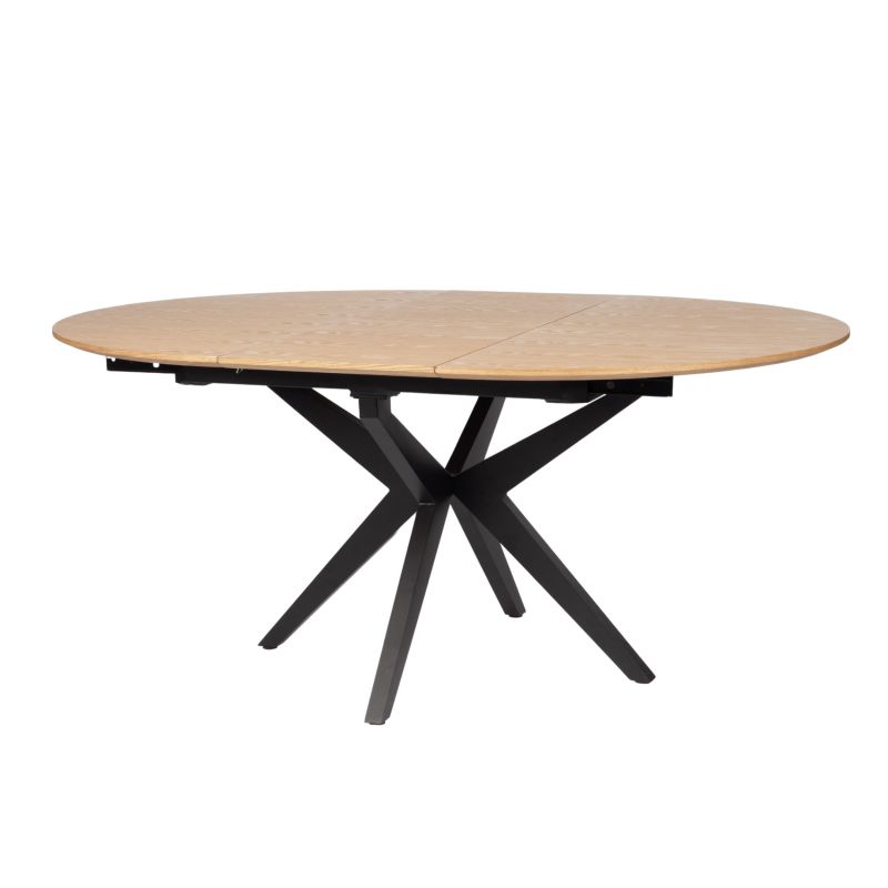 Ronde tafel uitschuifbaar in hout - 130/175 x 77 cm | Gero Wonen